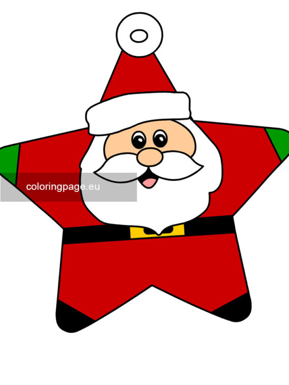 Santa Claus star | Coloring Page