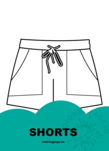 Shorts | Coloring Page