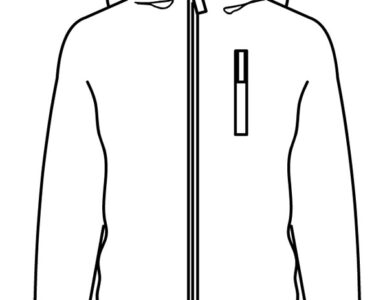 Blue Windbreaker | Coloring Page