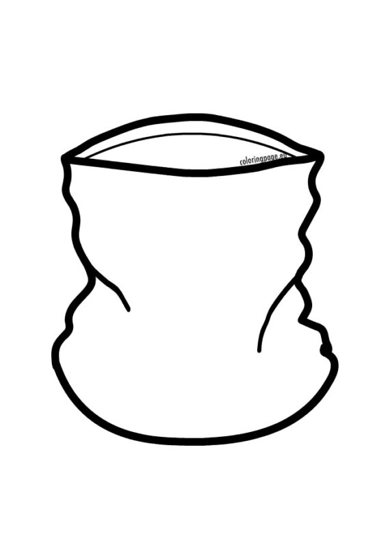 Neck warmer | Coloring Page