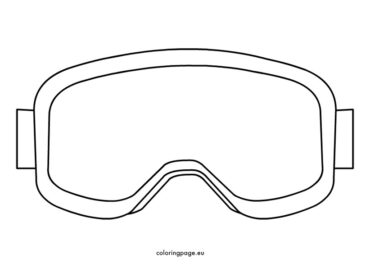 Ski goggles | Coloring Page