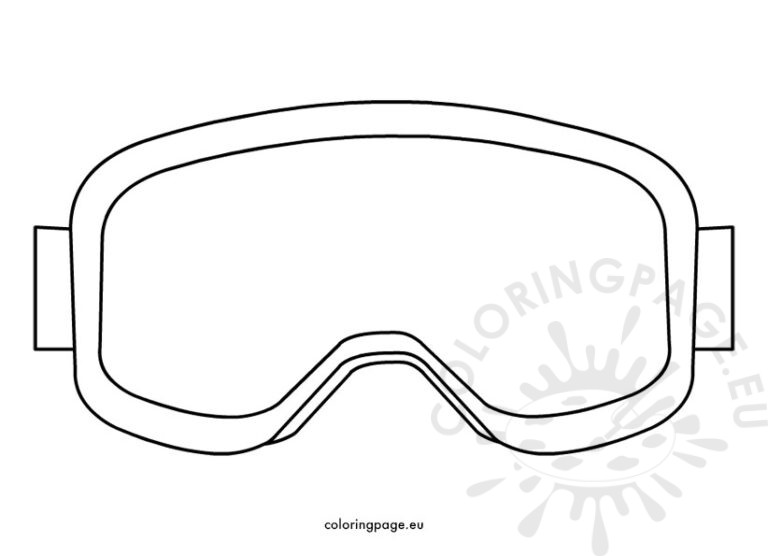 Ski goggles | Coloring Page