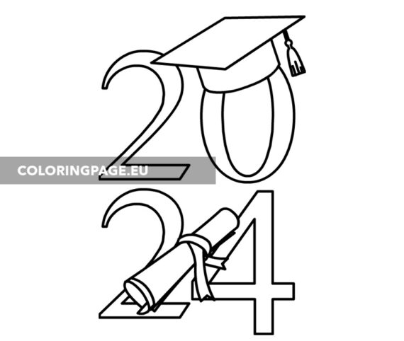 2024 graduate class | Coloring Page