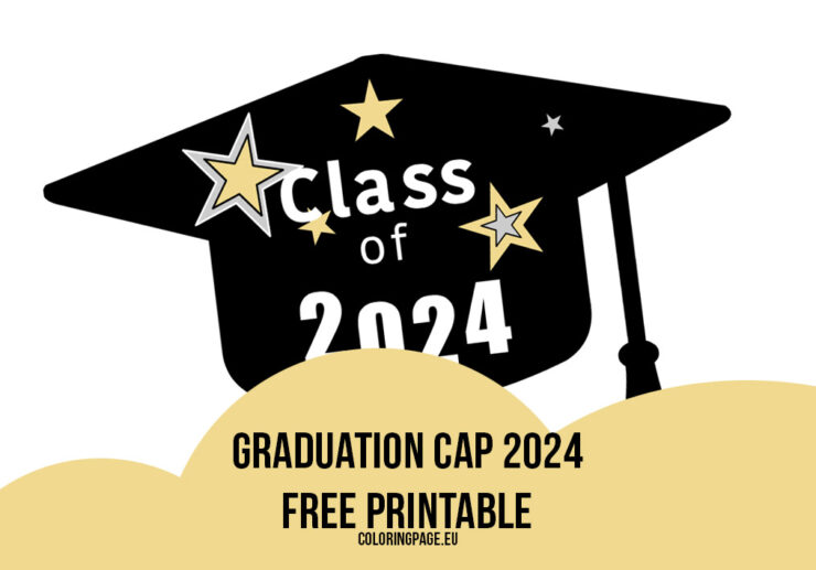 Graduation Cap 2024 | Coloring Page