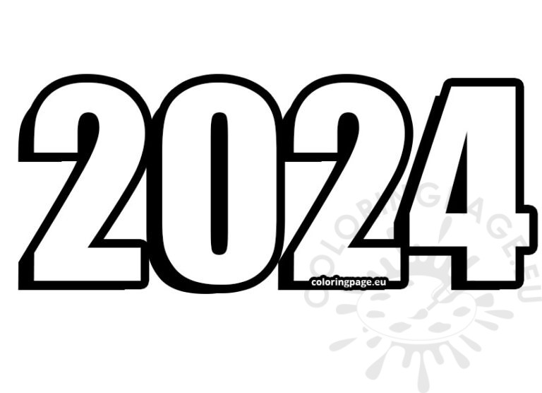 Number 2024 | Coloring Page