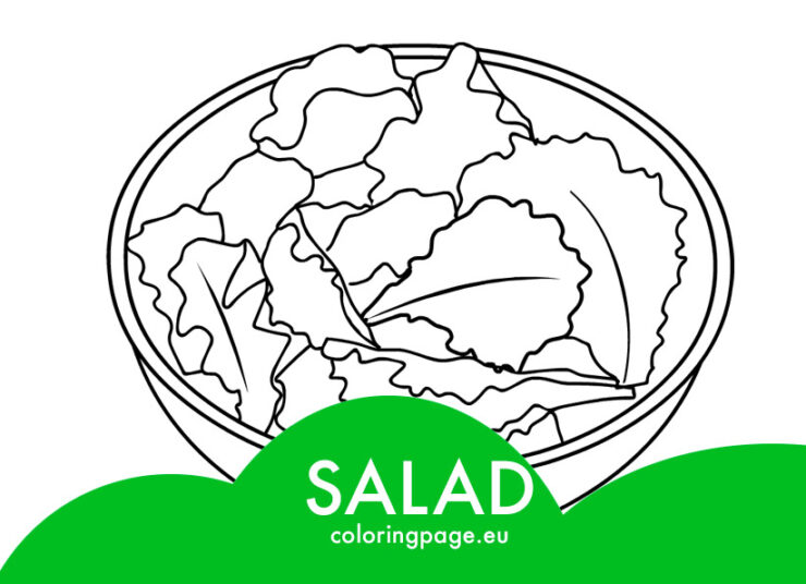 Salad | Coloring Page