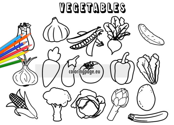 Vegetables | Coloring Page