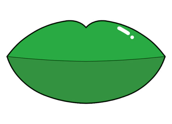 Green Lip Props | Coloring Page