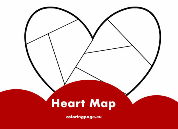 Heart Map | Coloring Page