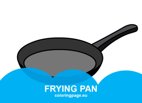 Black Frying pan | Coloring Page