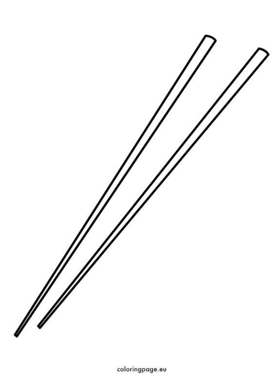 Chopstick | Coloring Page