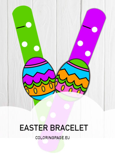 Easter bracelet | Coloring Page