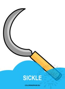 Garden Sickle | Coloring Page