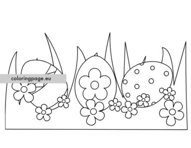 Happy Easter - Free Printable | Coloring Page