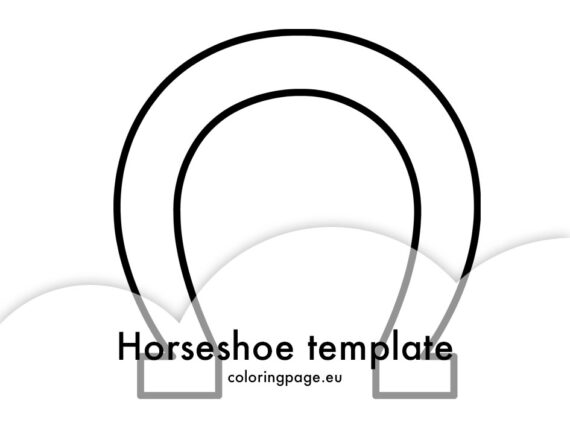 Horseshoe shape | Coloring Page