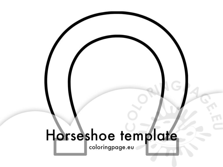 Horseshoe shape | Coloring Page