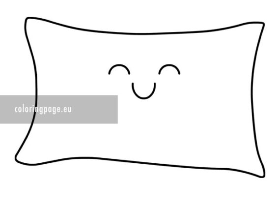 Cartoon pillow | Coloring Page