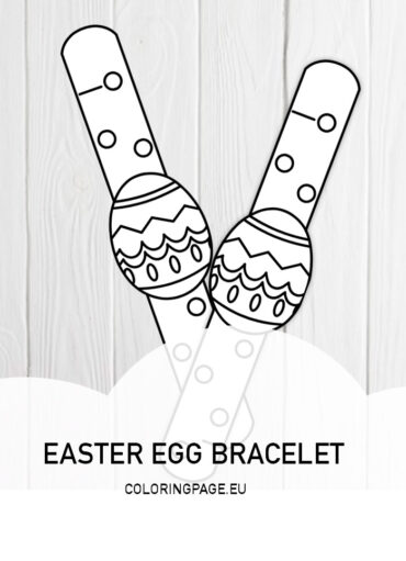 Easter egg bracelet | Coloring Page