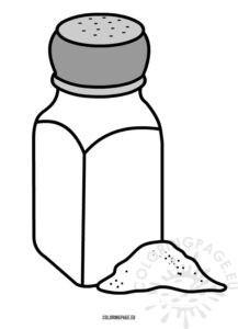 Salt shaker | Coloring Page