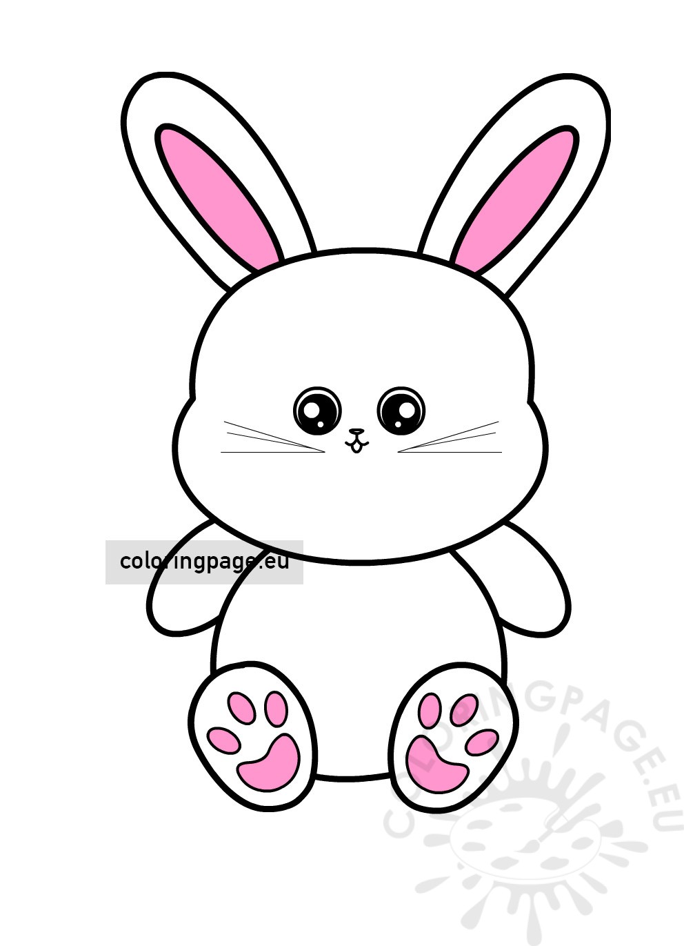 White rabbit | Coloring Page
