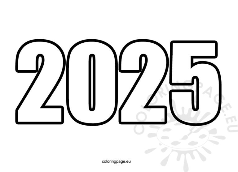 Free printable 2025 | Coloring Page