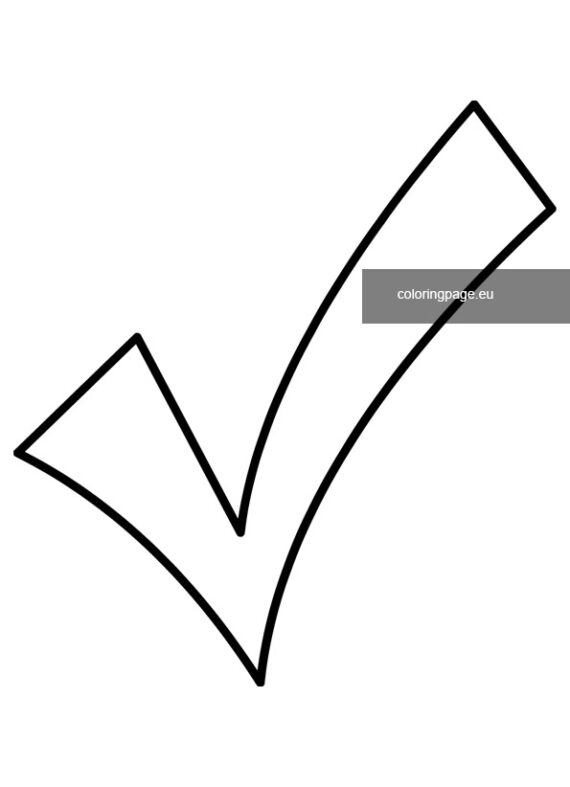 Check mark | Coloring Page
