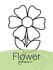 Free printable beautiful flower | Coloring Page