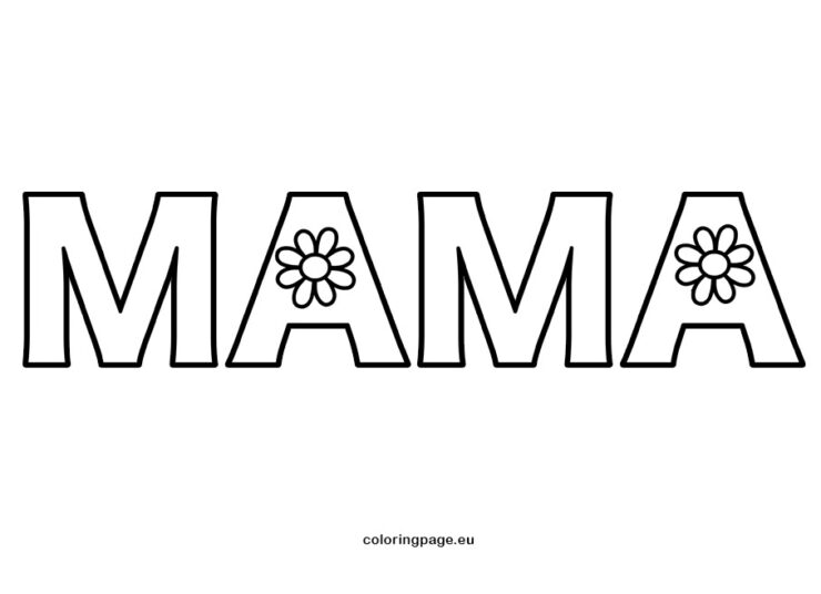 Mama | Coloring Page