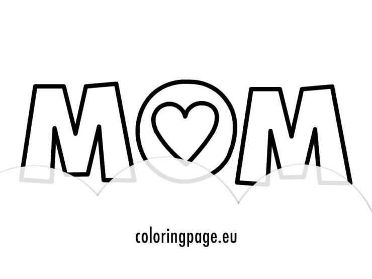 Cartoon Mom | Coloring Page