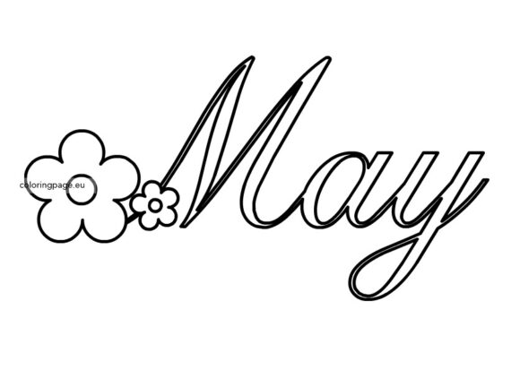 Month of May | Coloring Page