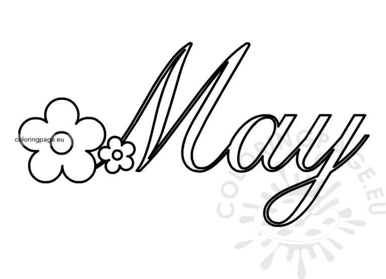 Month of May | Coloring Page