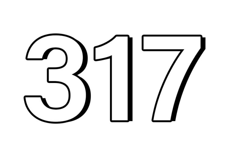 317 number | Coloring Page
