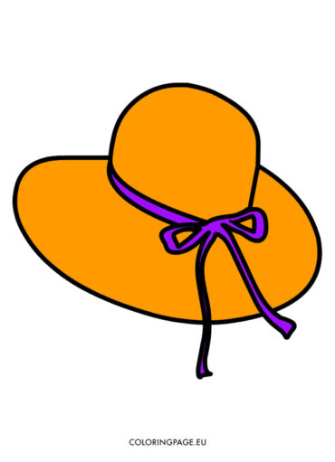Colorful Summer Hat | Coloring Page