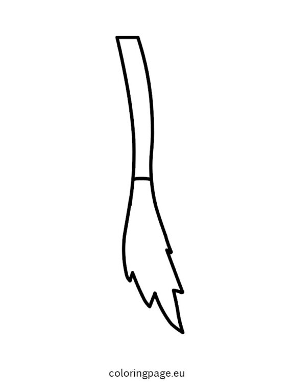 Donkey tail template | Coloring Page