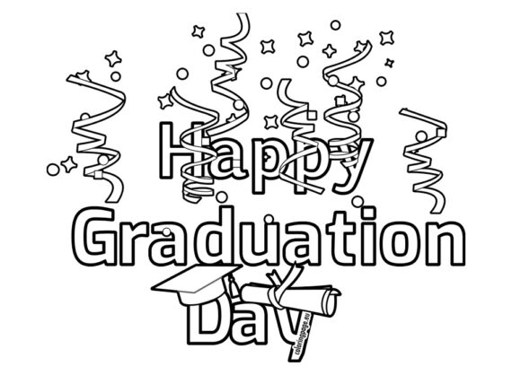 Graduation Day | Coloring Page