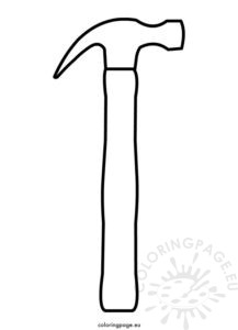 Hammer template | Coloring Page