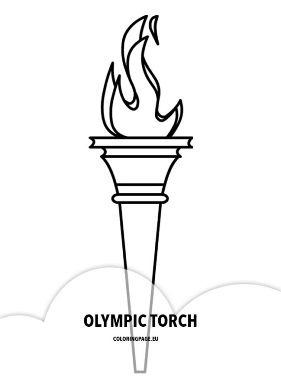Olympic torch | Coloring Page