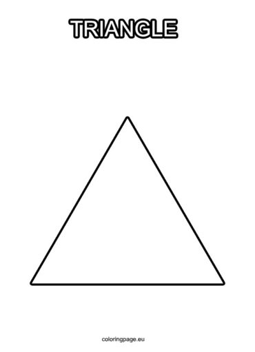 Triangle | Coloring Page