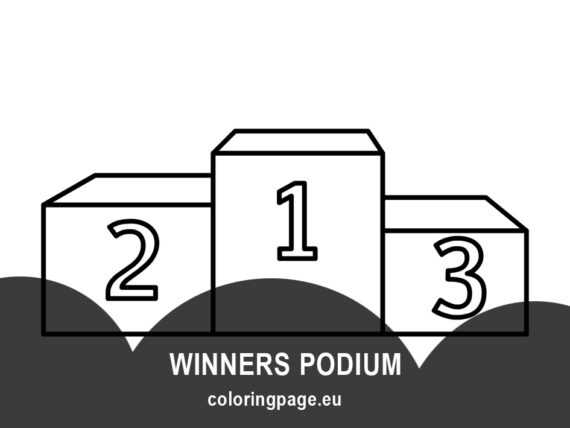 Winners Podium | Coloring Page