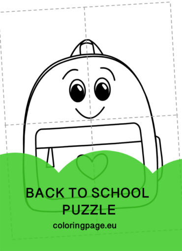 Back to school puzzle | Coloring Page