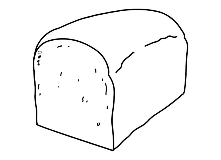 Bread loaf | Coloring Page