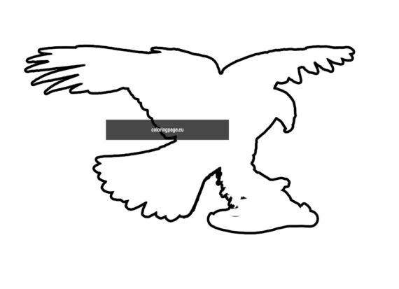 Eagle shape | Coloring Page