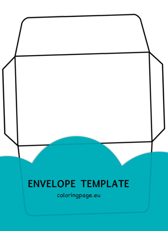 Envelope Template | Coloring Page