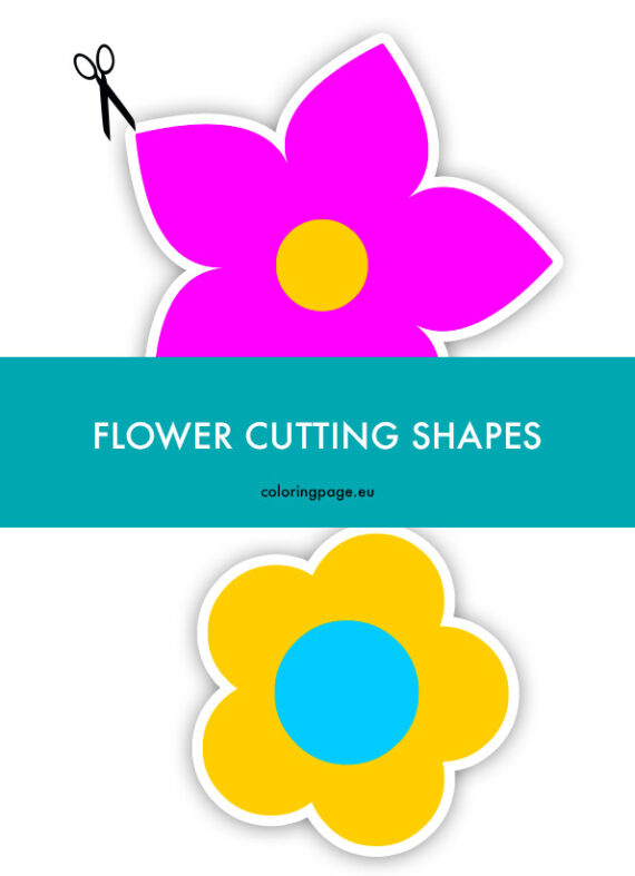 Flower Cutting Skills Activity | Coloring Page