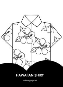Hawaiian shirt | Coloring Page
