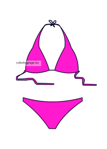 Pink Bikini | Coloring Page
