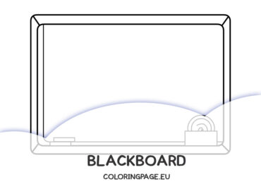 Printable Blackboard | Coloring Page