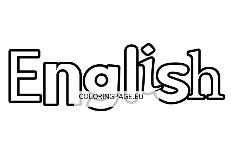English writing | Coloring Page