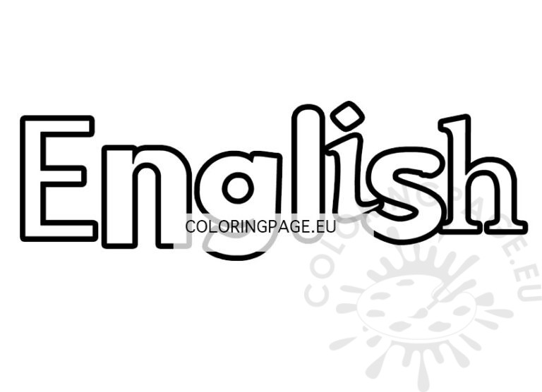 English writing | Coloring Page