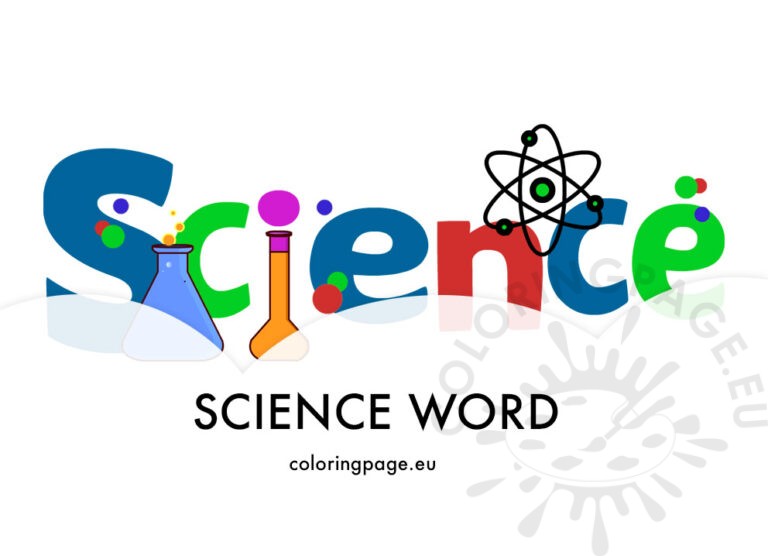 Science sign | Coloring Page